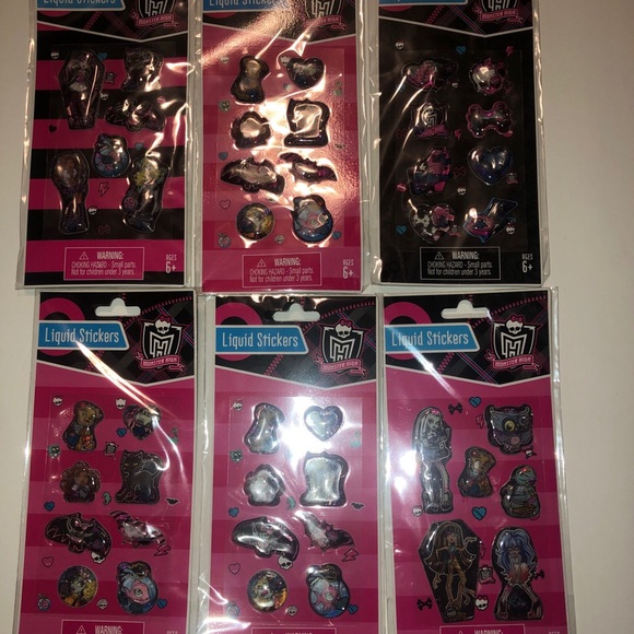 monster high | Toys | Mattel Monster High 20 Liquid Stickers Crafts ...
